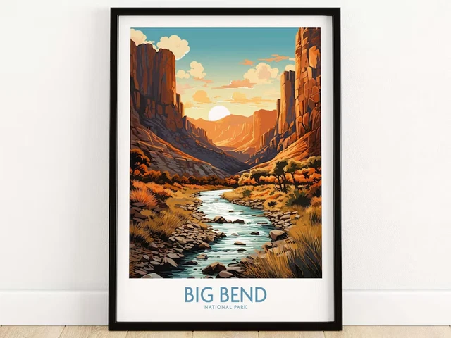 Kna Prints - Big Bend Wall Art National Park Poster Travel Print For ...