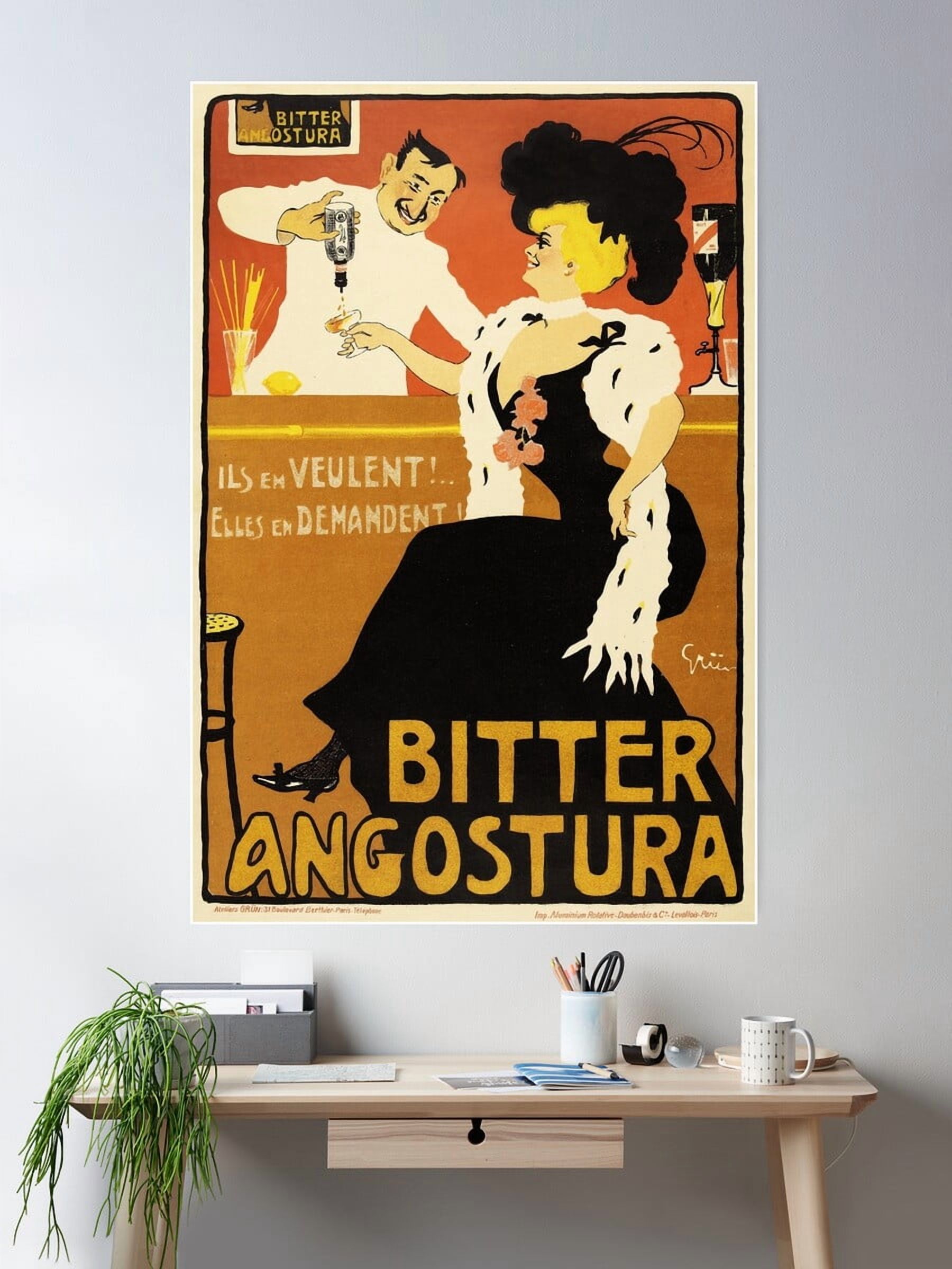 Kna Prints - Bitter Angostura French Aperitif Wine Liqueur Cocktail ...