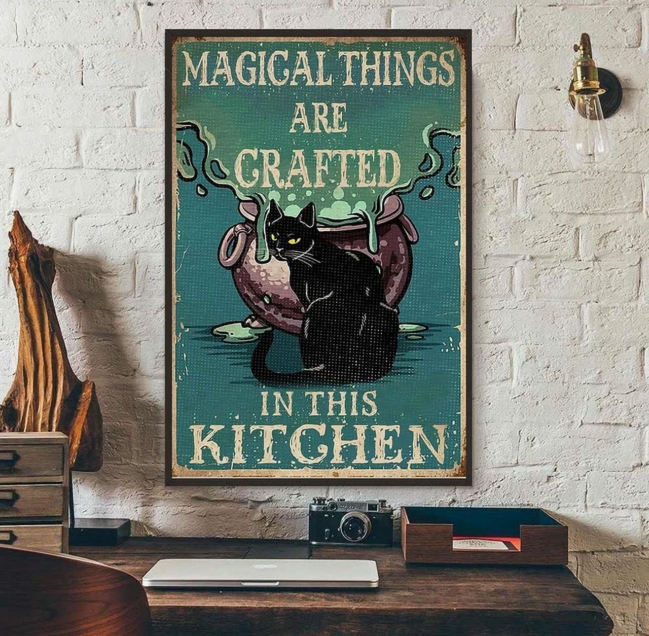 Kna Prints - Black Cat Magical Things Are Crafted In This Kitchen ...