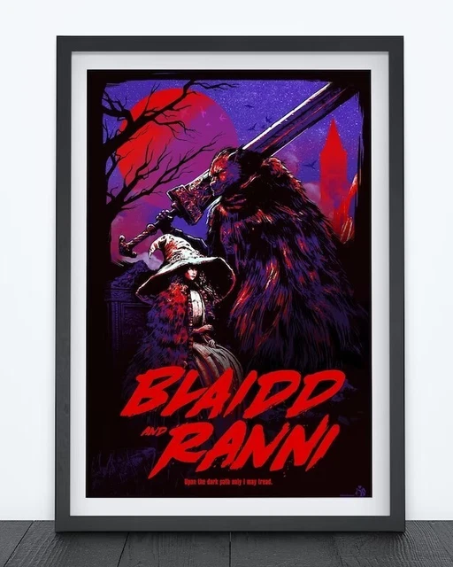 Kna Prints - Blaidd And Ranni Video Game Poster, Travel Poster For Home ...