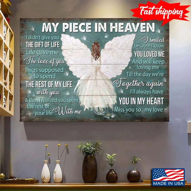 Kna Prints - Blue Theme Girl In White Dress &Amp Angel Wings My Piece ...