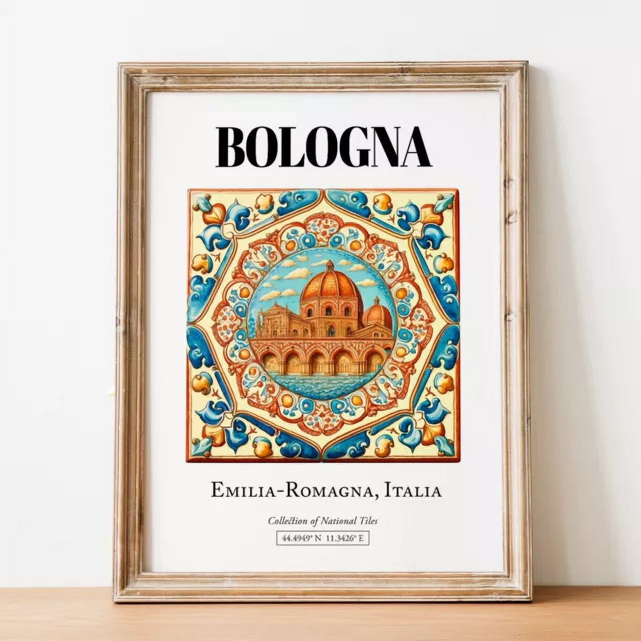 Kna Prints - Bologna Tile Print, Italian Decorative Tile Pattern Wall ...