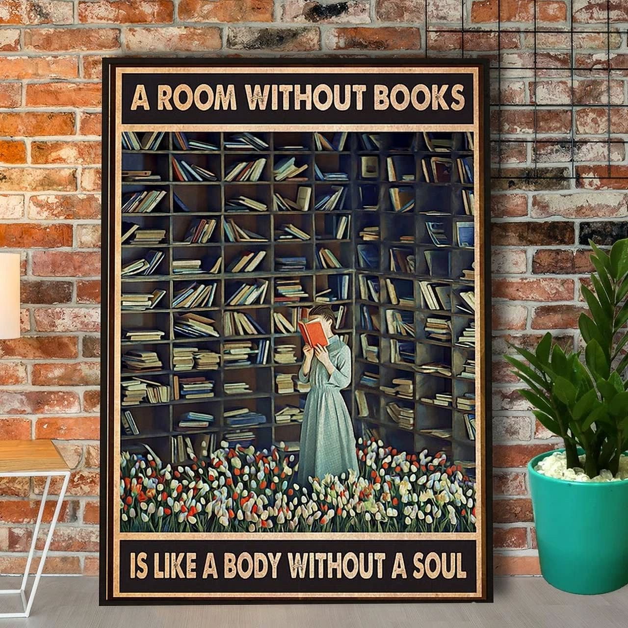 Kna Prints - Book Lovers A Room Without Books Is Like A Body Without A ...