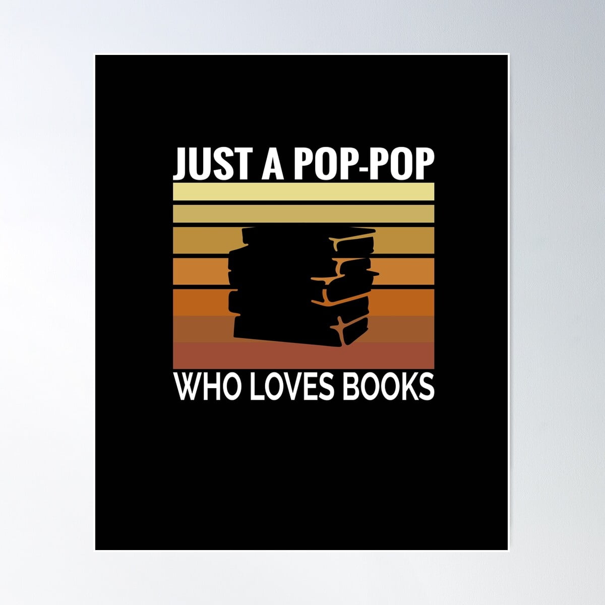 Kna Prints - Book Nerd Bookish Reader Pop-Pop Reading Lover Bookworm ...