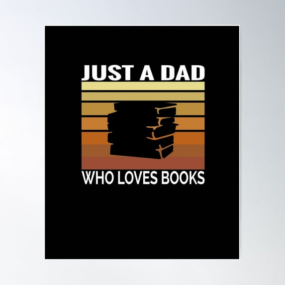 Kna Prints - Bookish Dad Reading Book Nerd Bookworm Retro Book Lover ...