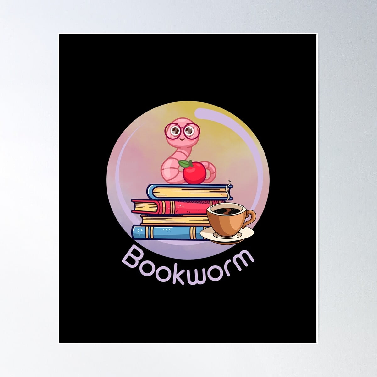 Kna Prints - Bookworm, Enjoy The Reading Poster , UNFRAMED-8x12 ...