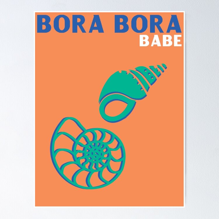Kna Prints - Bora Bora Babe Poster, UNFRAMED-24x36 - Walmart.com