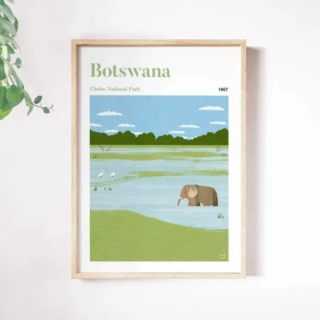 Kna Prints - Botswana Print By Henry Rivers | Safari Wall Art ...