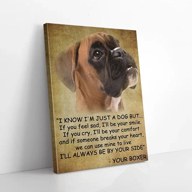 Kna Prints - Boxer Always By Your Side, Wall Art Wall Art Print For ...