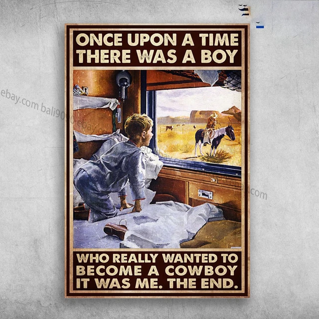 Kna Prints - Boy Want To Become Cowboy - Once Upon A Time, There Was A ...