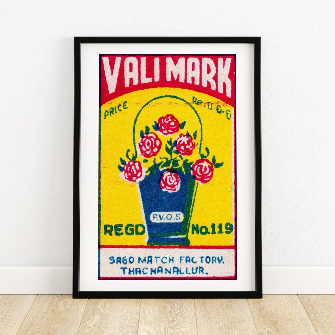 Kna Prints - Bucket Of Flowers - Matchbox Print - Aesthetic Wall Art ...