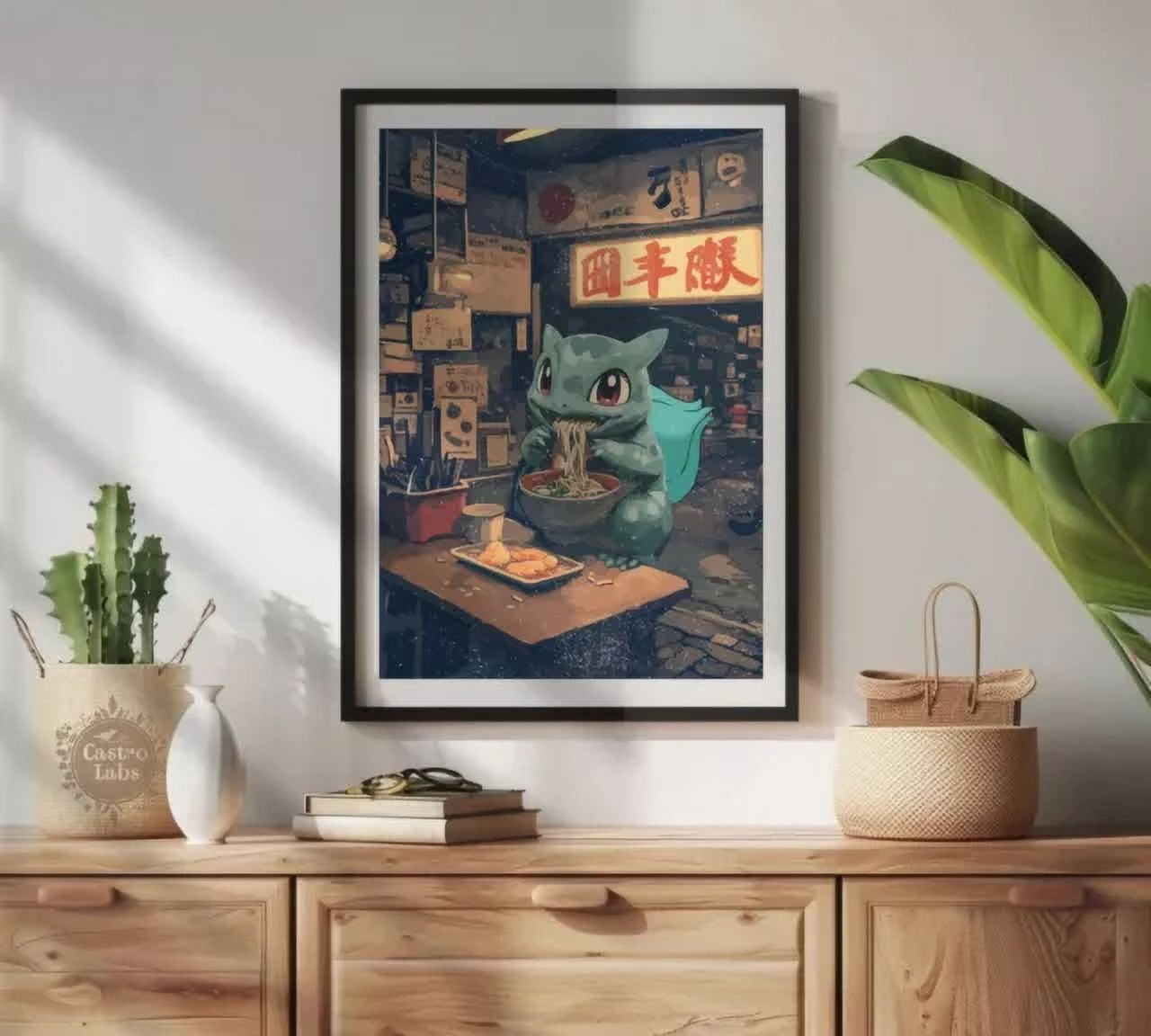 Kna Prints - Bulbasaur Ramen Series Poster - Japanese-Inspired Pokemon ...