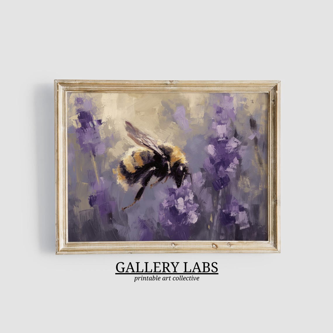 Kna Prints - Bumblebee Print Â€¢ Floral Spring Â€¢ Lavender Wall Art Â ...