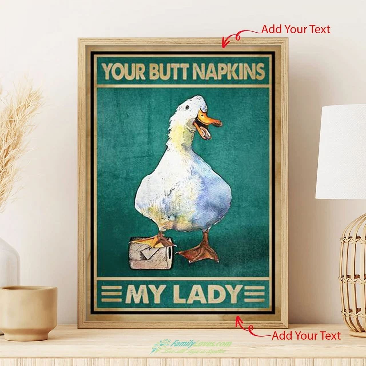 Kna Prints - Your Butt Napkins My Lady Noose Poster Large Poster ...