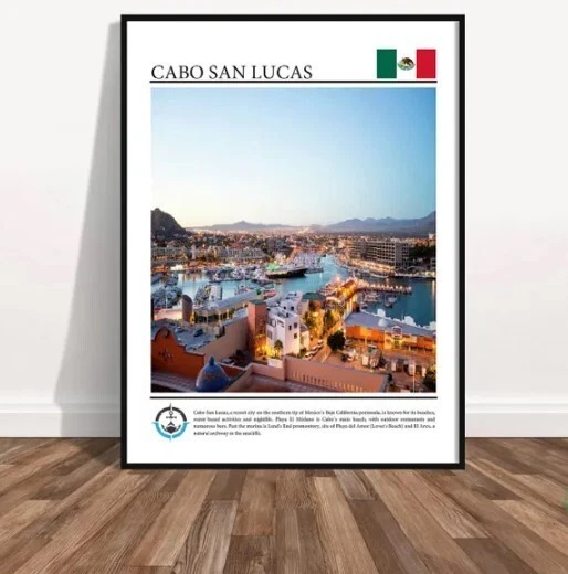 Kna Prints - Cabo San Lucas Mexico Travel Print - Coastal Mountain ...