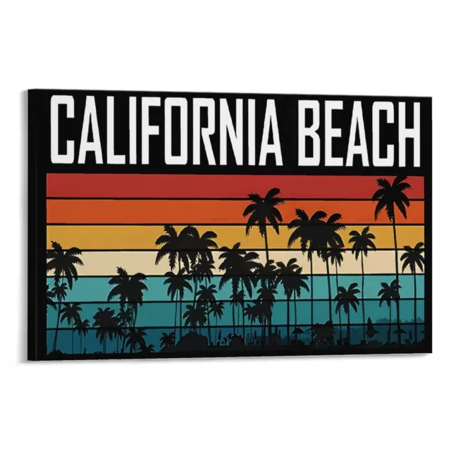 Kna Prints - California Retro Beach Urban Landscape Beaches Scenery ...