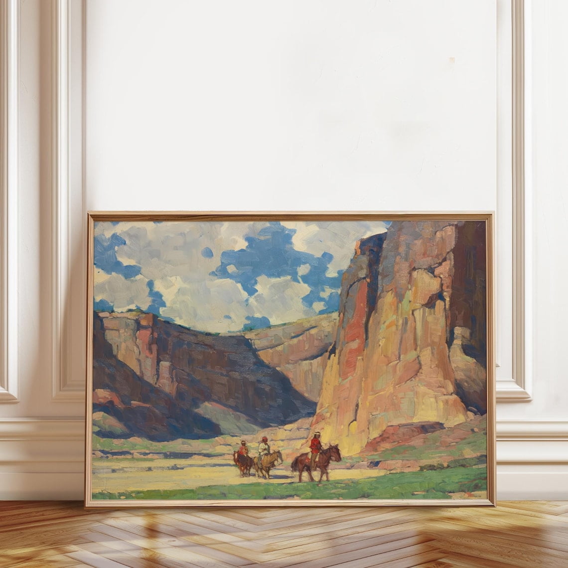 Kna Prints - Canyon De Chelly Art Print Poster - Wild West Artwork By ...