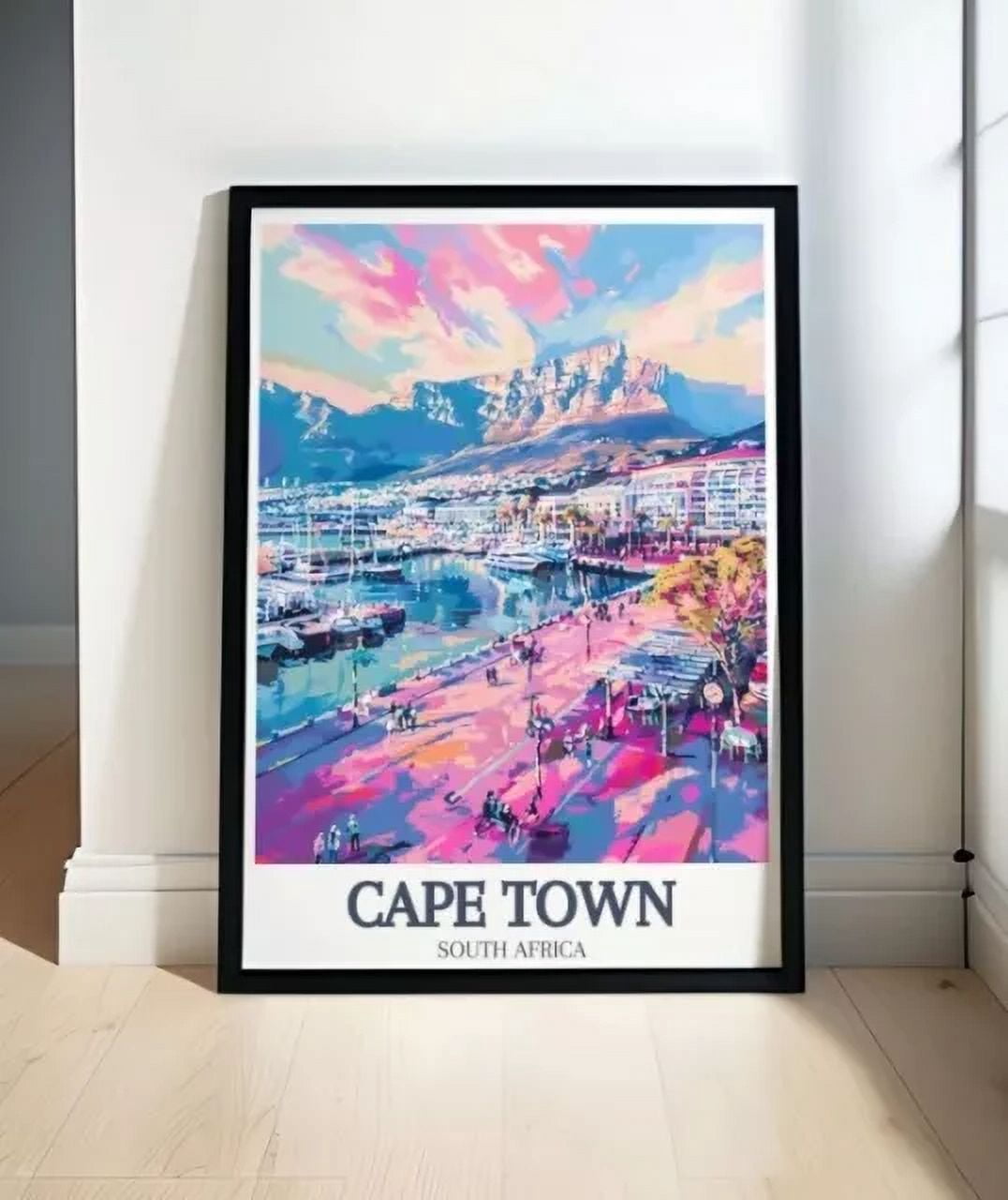 Kna Prints - Cape Town Travel Poster - Wall Art Of Table Mountain And ...