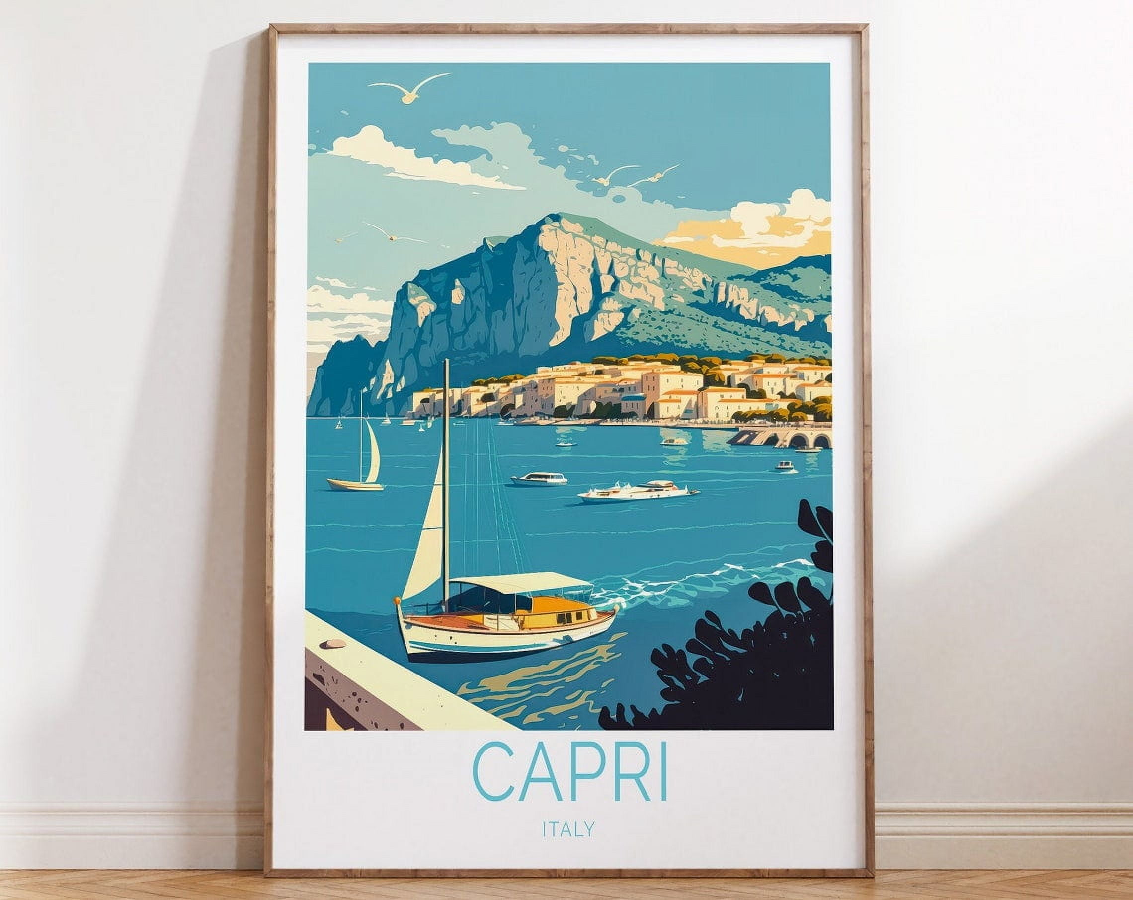 Kna Prints - Capri Travel Poster Italy Travel Poster, Capri Island ...