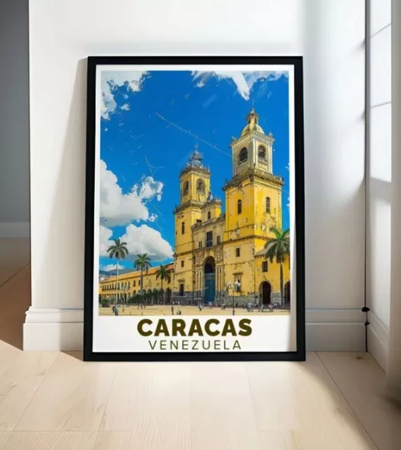 Kna Prints - Caracas Skyline Poster - Venezuela Poster -Caracas Travel ...