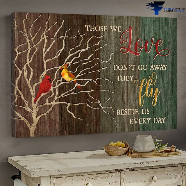 Kna Prints - Cardinal Bird Couple - Those We Love, Don'T Go Away ...