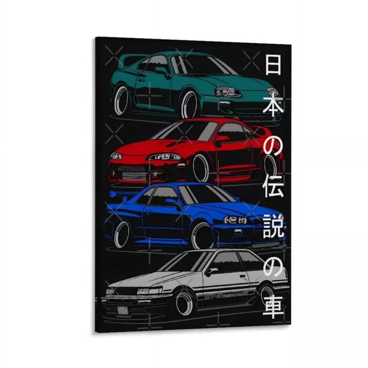 Kna Prints - Cart Initial D Jdm Ae86 Drift Poster Wall Art Family Decor ...