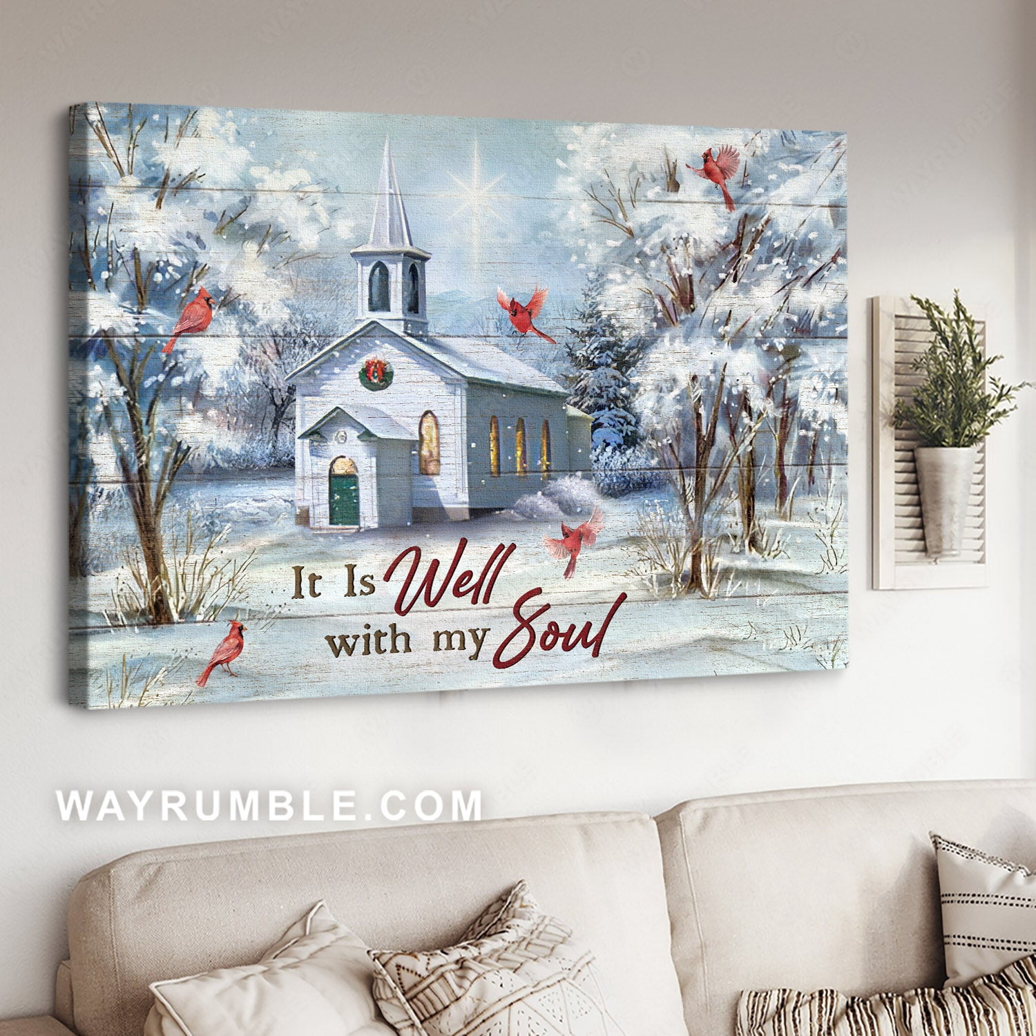 Kna Prints - Catholic Church, Winter Season, Red Cardinal Drawing, It ...