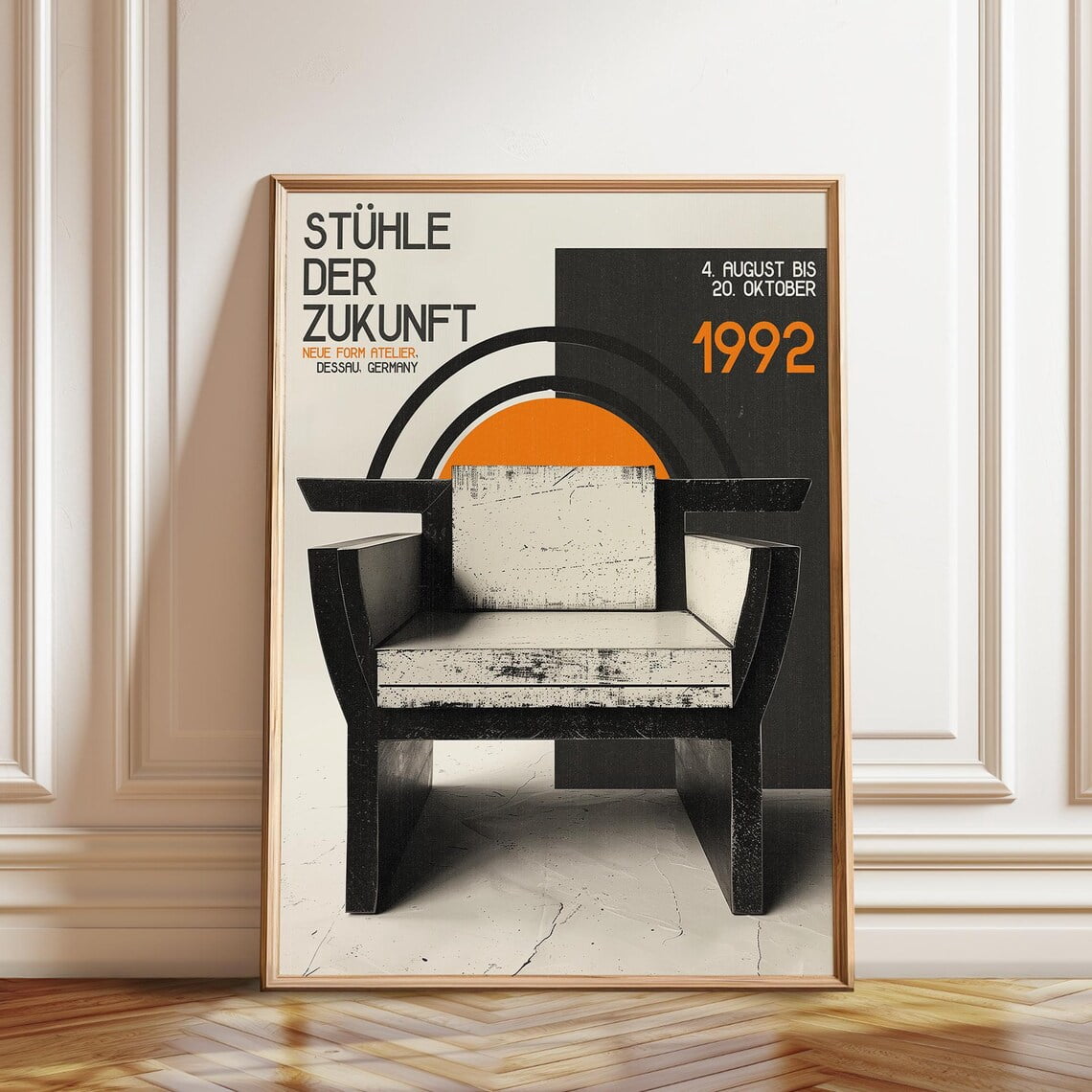 Kna Prints - Chairs Of The Future Exhibition Poster - German Designer ...