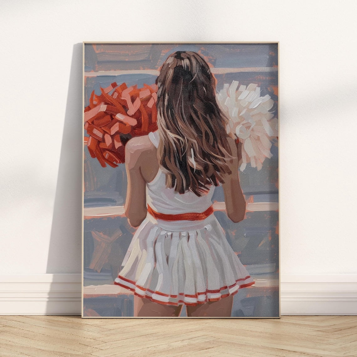 Kna Prints - Cheerleader Wall Art, Preppy Room Decor, Girly Football ...