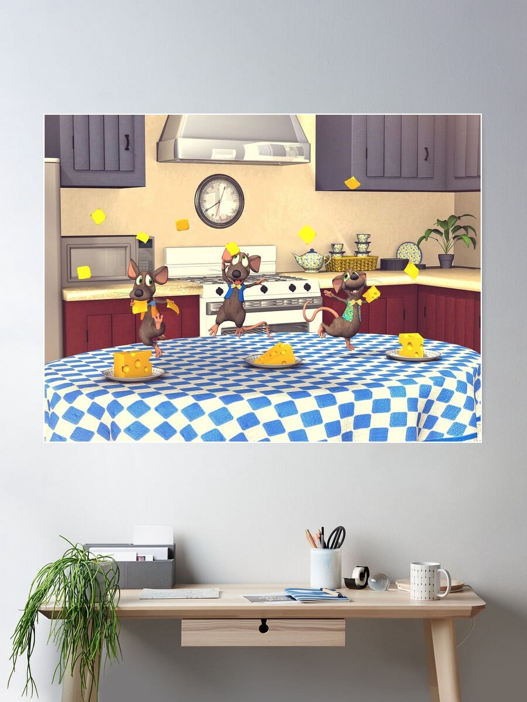 Kna Prints - Cheese Party Poster , UNFRAMED-8x12 - Walmart.com