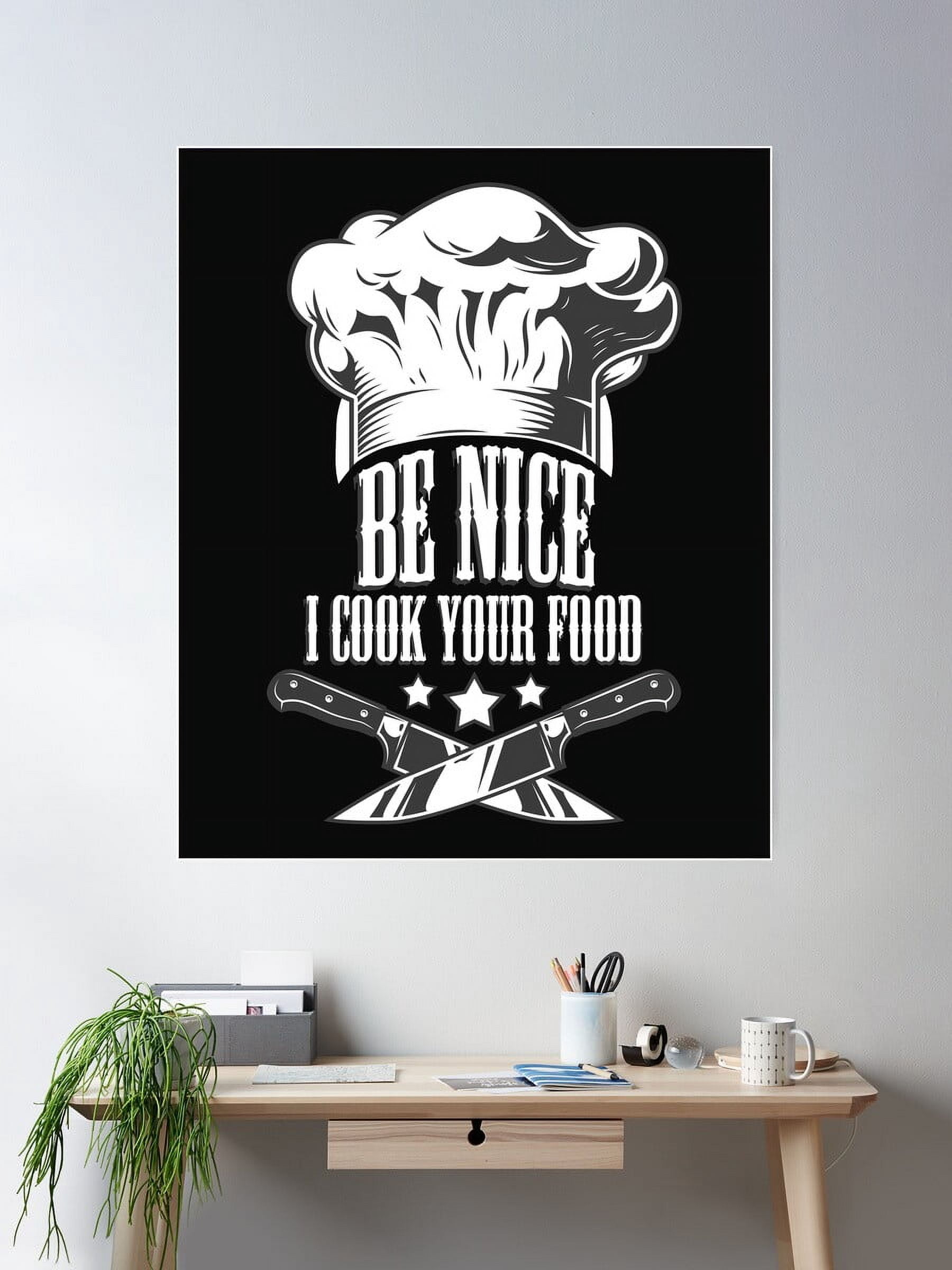 Kna Prints - Chef Design Poster Wall Art, Modern Wall Decor For Living ...
