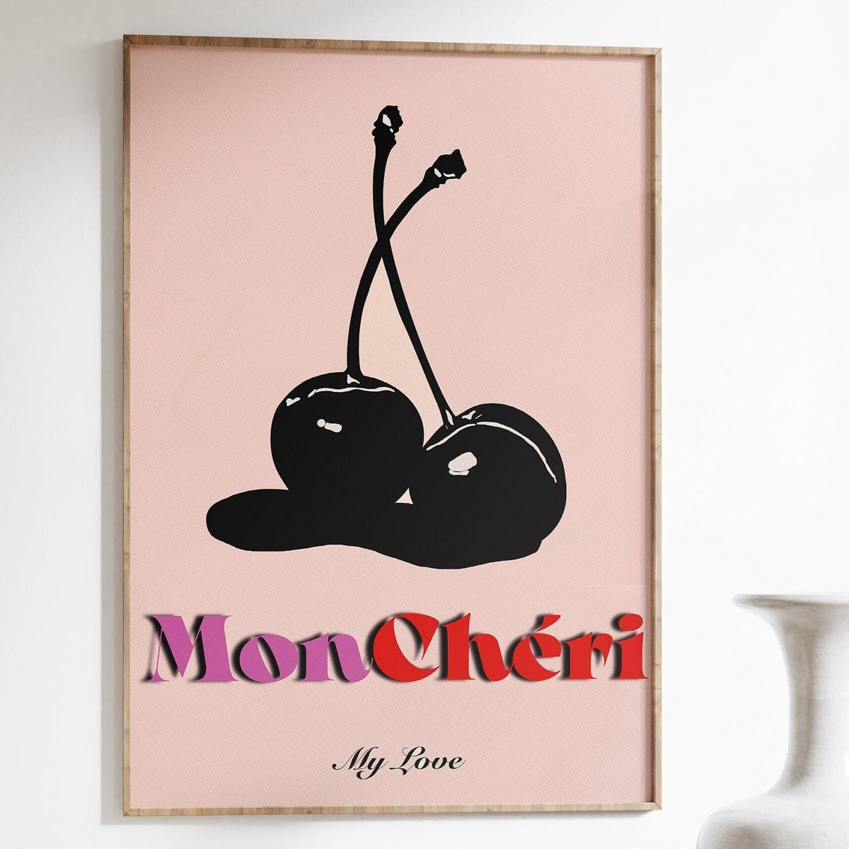 Kna Prints - Cherry Poster, Retro Wall Art, 70S Art, Psychedelic Print ...