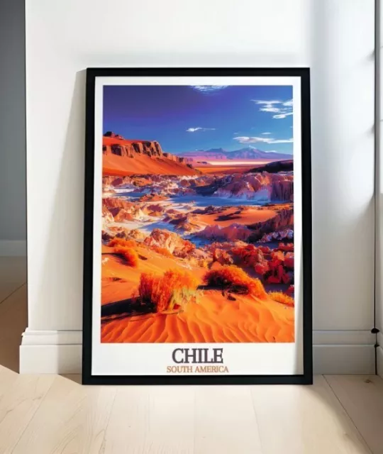 Kna Prints - Chile Travel Art - Atacama Desert Poster For Home Decor ...
