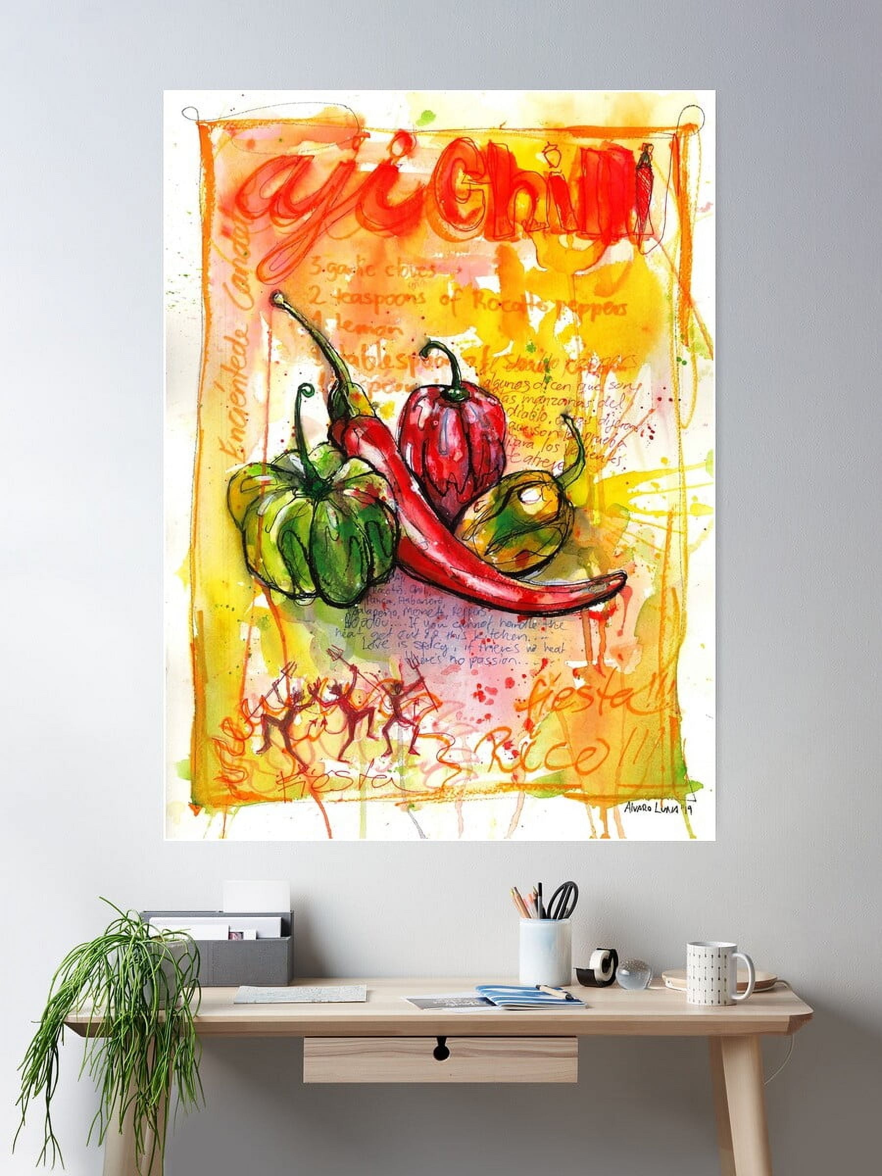 Kna Prints - Chillis Poster, UNFRAMED-24x36 - Walmart.com