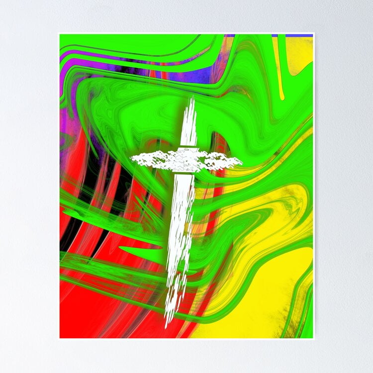 Kna Prints - Christian Art Cross Jesus Reak - Christian Aith Poster ...