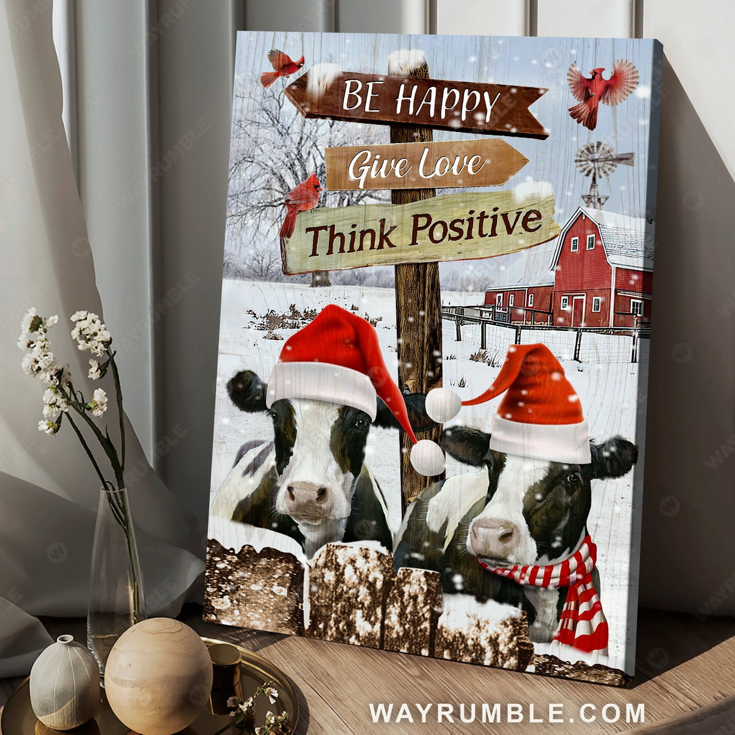 Kna Prints - Christmas Vibe, Dairy Cow, Winter Village, Be Happy, Give ...