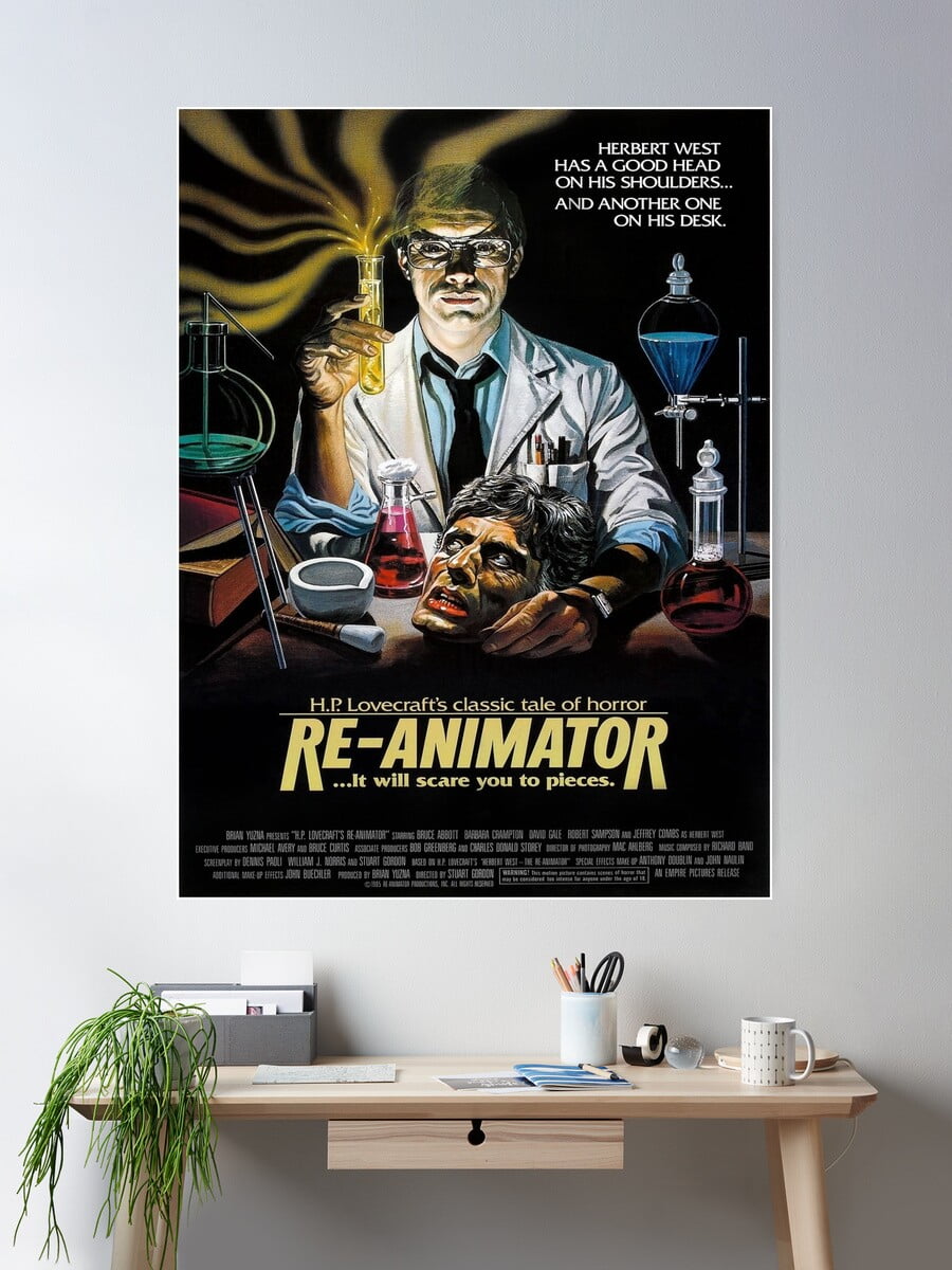 Kna Prints - Classic Horror Re-Animator Doctor Poster, UNFRAMED-8x12 ...