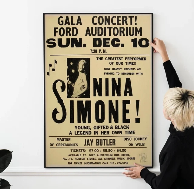 Kna Prints - Classic Jazz Club Poster 1960S Vintage Concert Poster Jazz ...