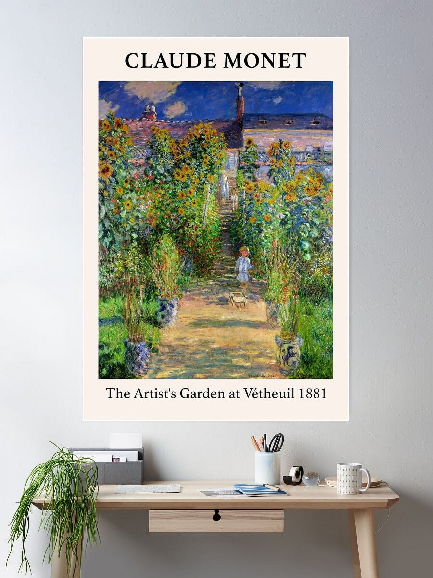 Kna Prints - Claude Monet The Artist'S Garden At Vã£Â©Theuil, 1881 ...