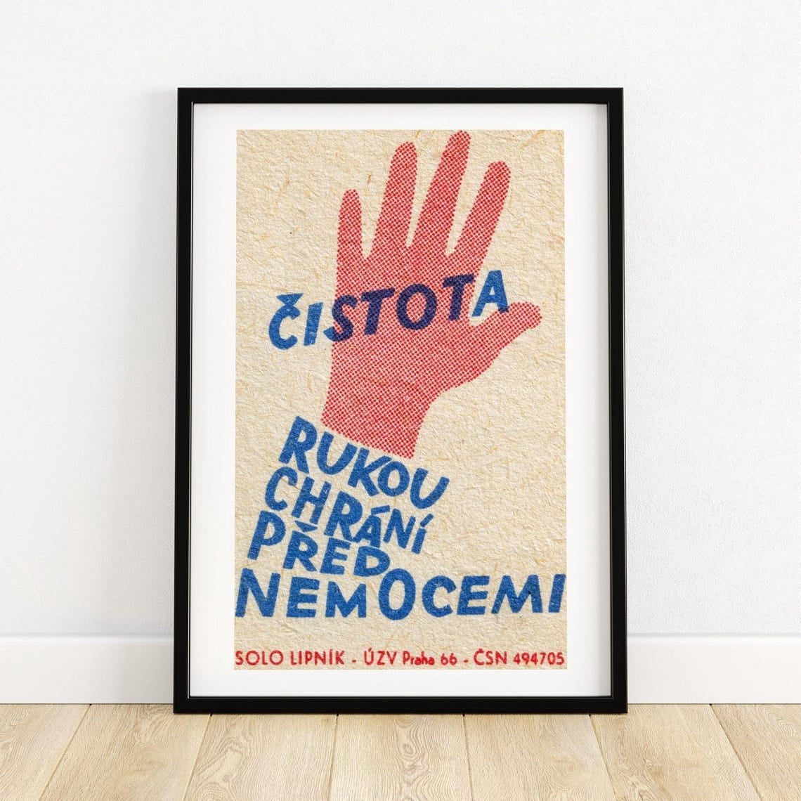 Kna Prints - Clean Hands Prevent Disease - Matchbox Print - Aesthetic ...