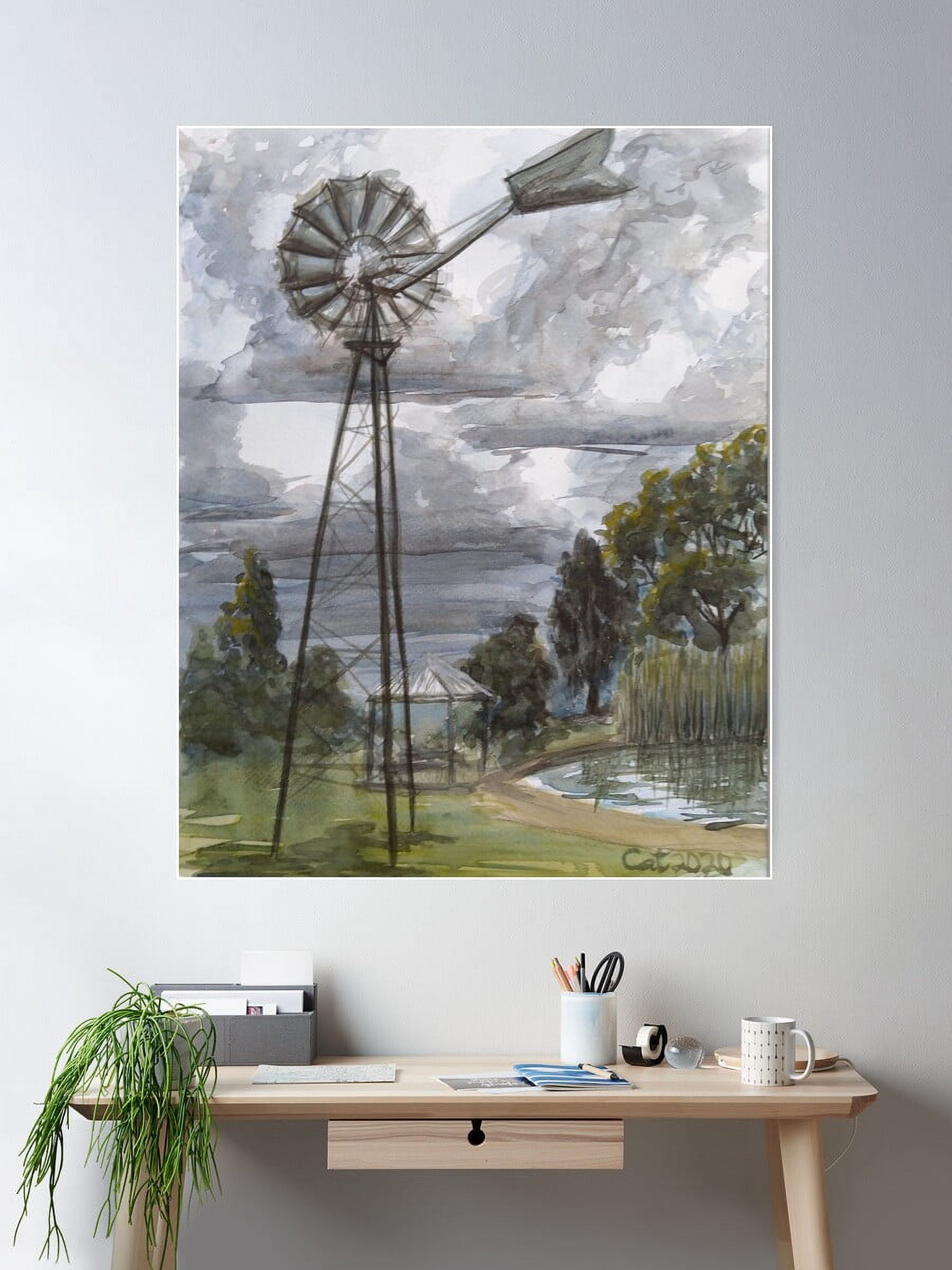 Kna Prints - Clewley Park Poster Wall Art, Modern Wall Decor For Living ...