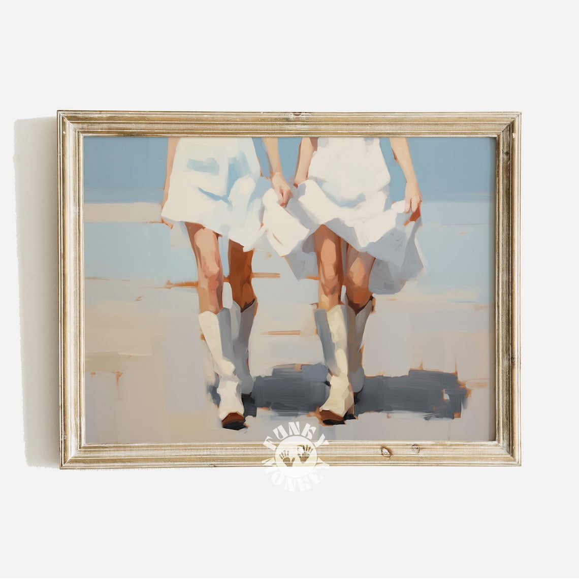 Kna Prints - Coastal Cowgirl Digital Print, Trendy Western Painting ...