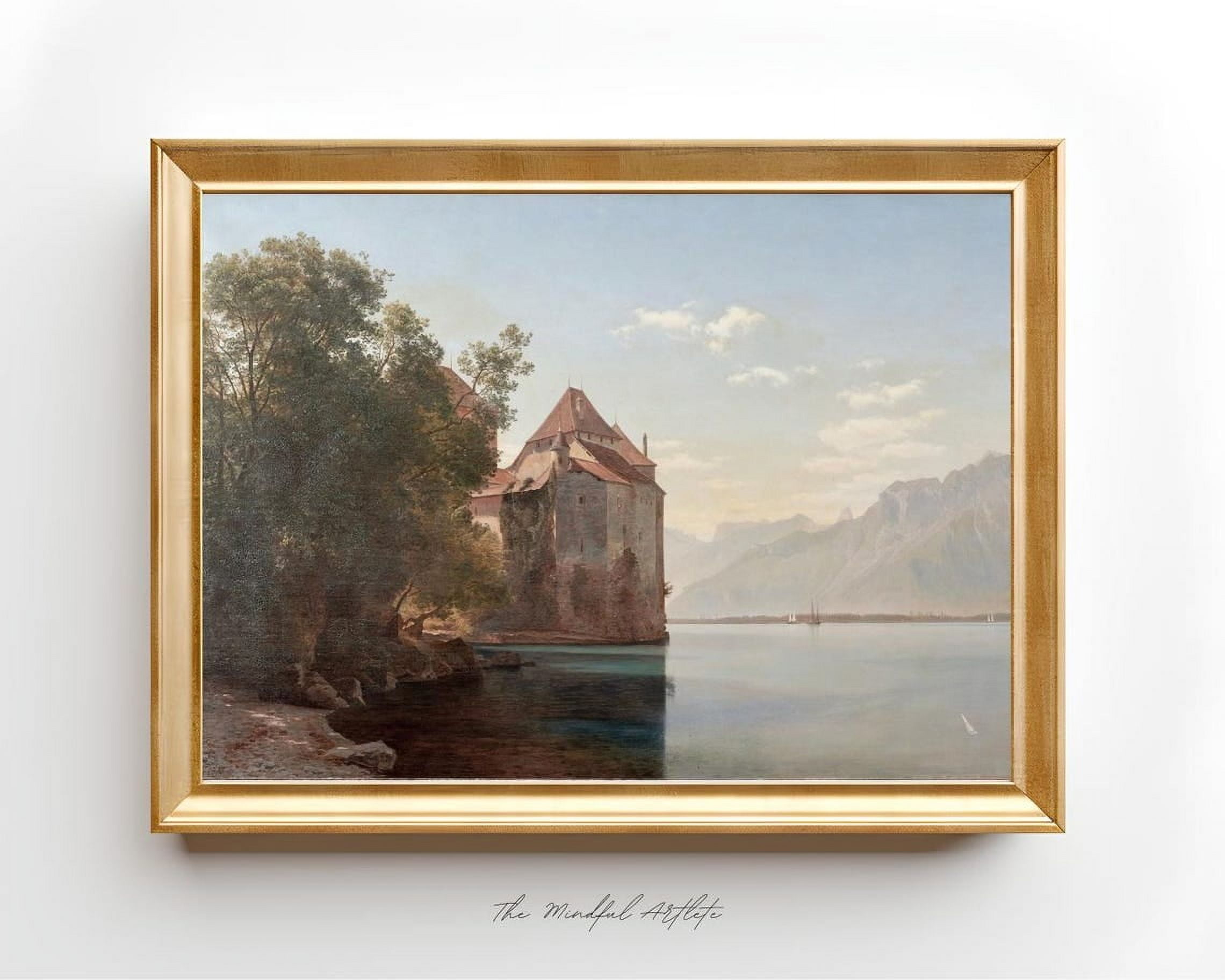 Kna Prints - Coastal Painting Lake House Print Seaside Painting ...