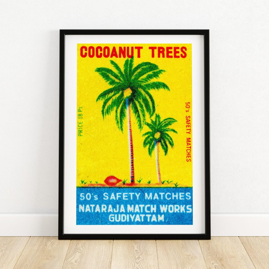 Kna Prints - Coconut Trees - Matchbox Print - Aesthetic Wall Art ...