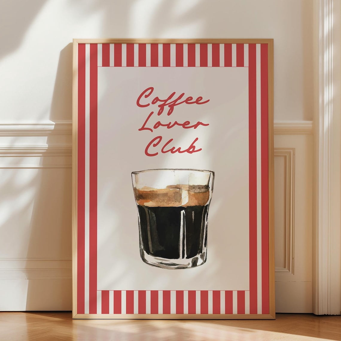 Kna Prints - Coffee Lover Club Print, Modern Coffee Poster, Aesthetic ...