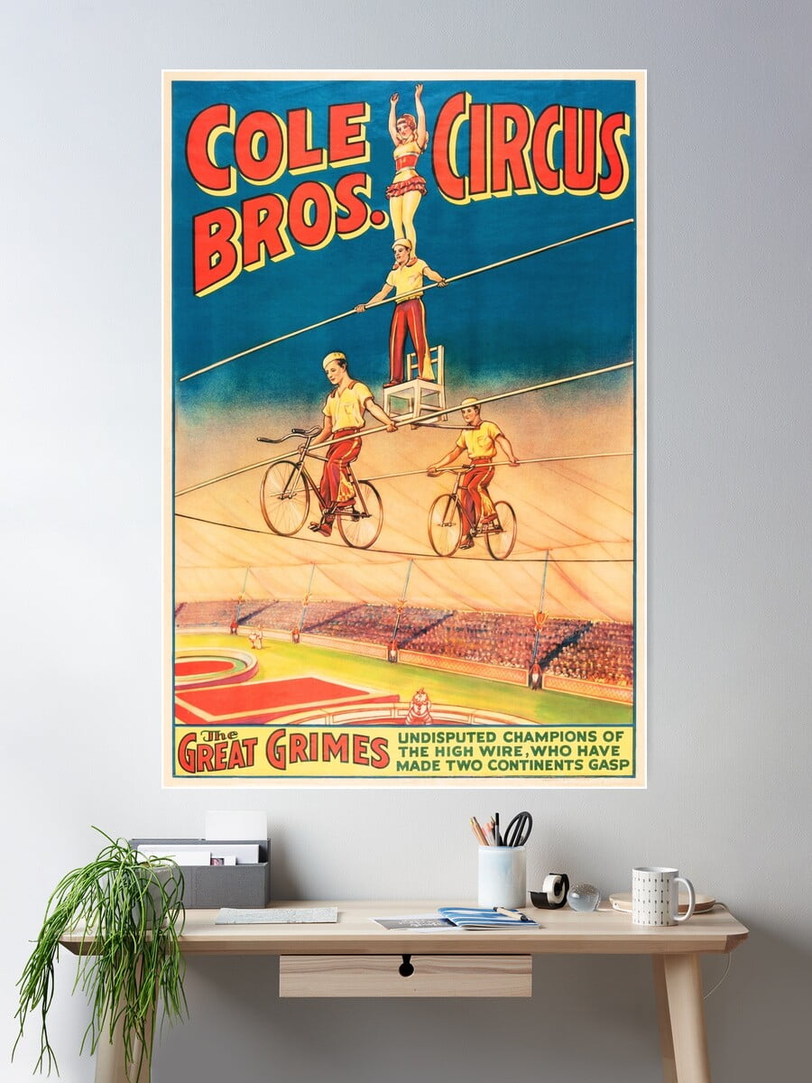 Kna Prints - Cole Circus Bros The Great Grimes Acrobatic And Aerialists ...