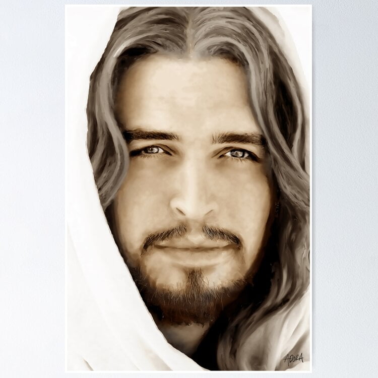 Kna Prints - Colored Jesus Christ Portrait Print By Adora (Project Made ...