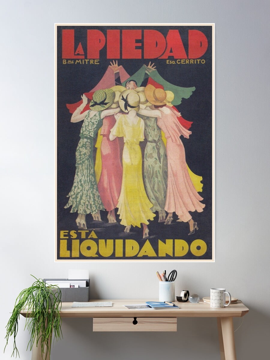 Kna Prints - Colored Yarn, Spanish Vintage Advertisement Poster Poster ...