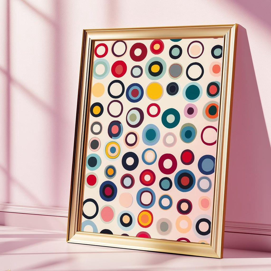 Kna Prints - Colorful Polka Dot Print With Multicolor Dots, Modern ...