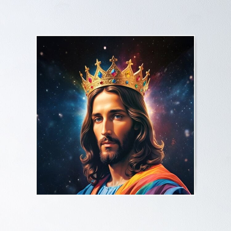 Kna Prints - Colorul Jesus Christâ€™S Portrait 4 Poster Wall Art Print ...